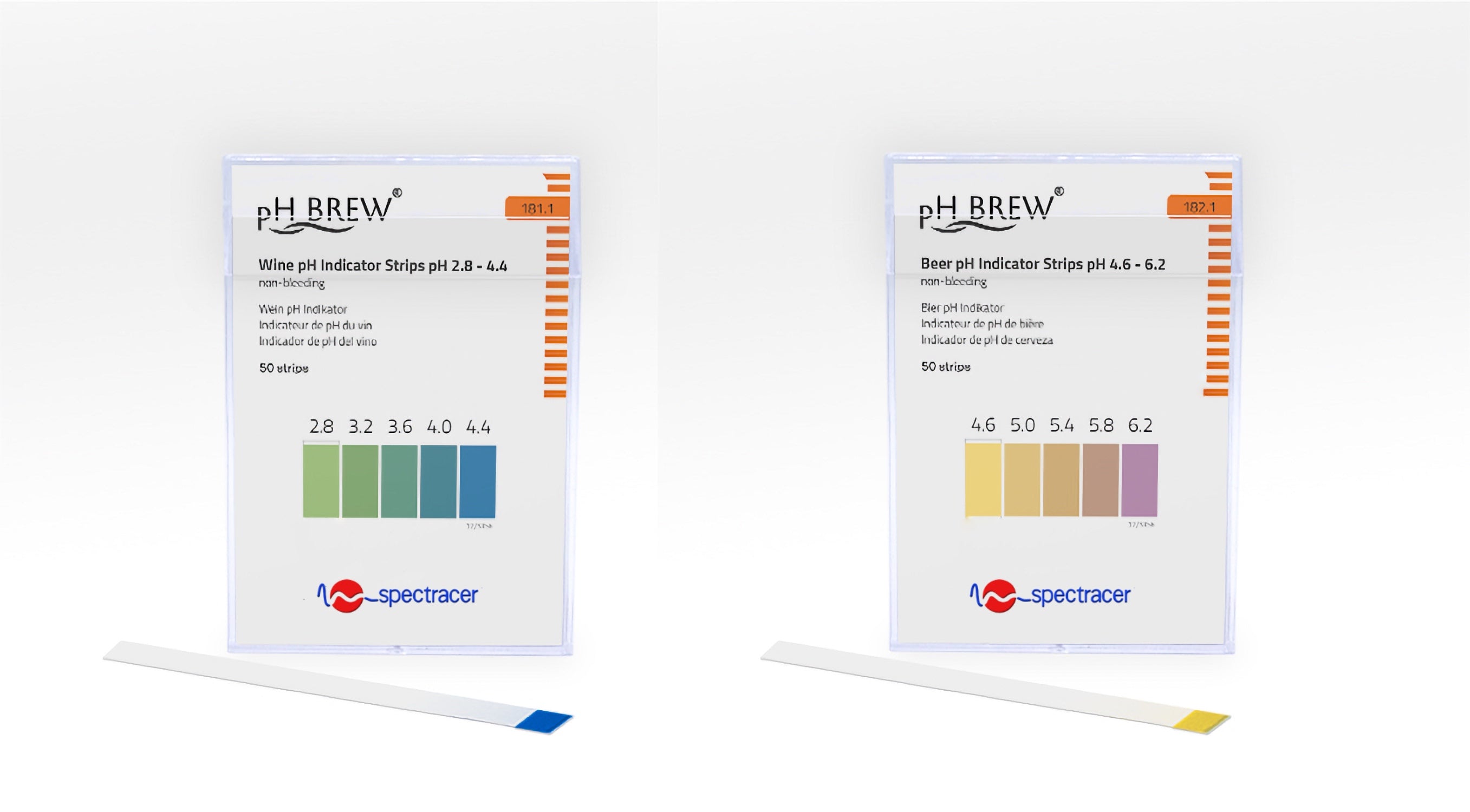 Wine & Beer pH Indicator Strips – SPECTRACER